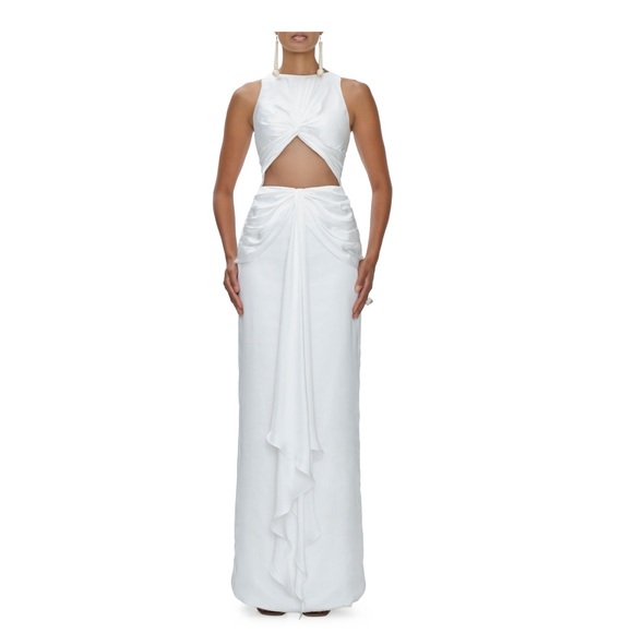 Dresses | Andrea Iyamah Sia Ruched Cutout Maxi Dress | Poshmark